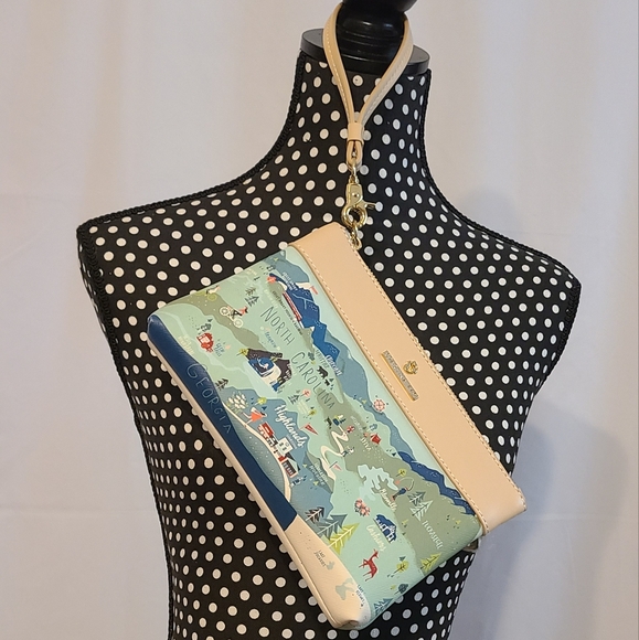 Spartina 449 | Bags | Spartina 449 North Carolina Map Wristlet | Poshmark